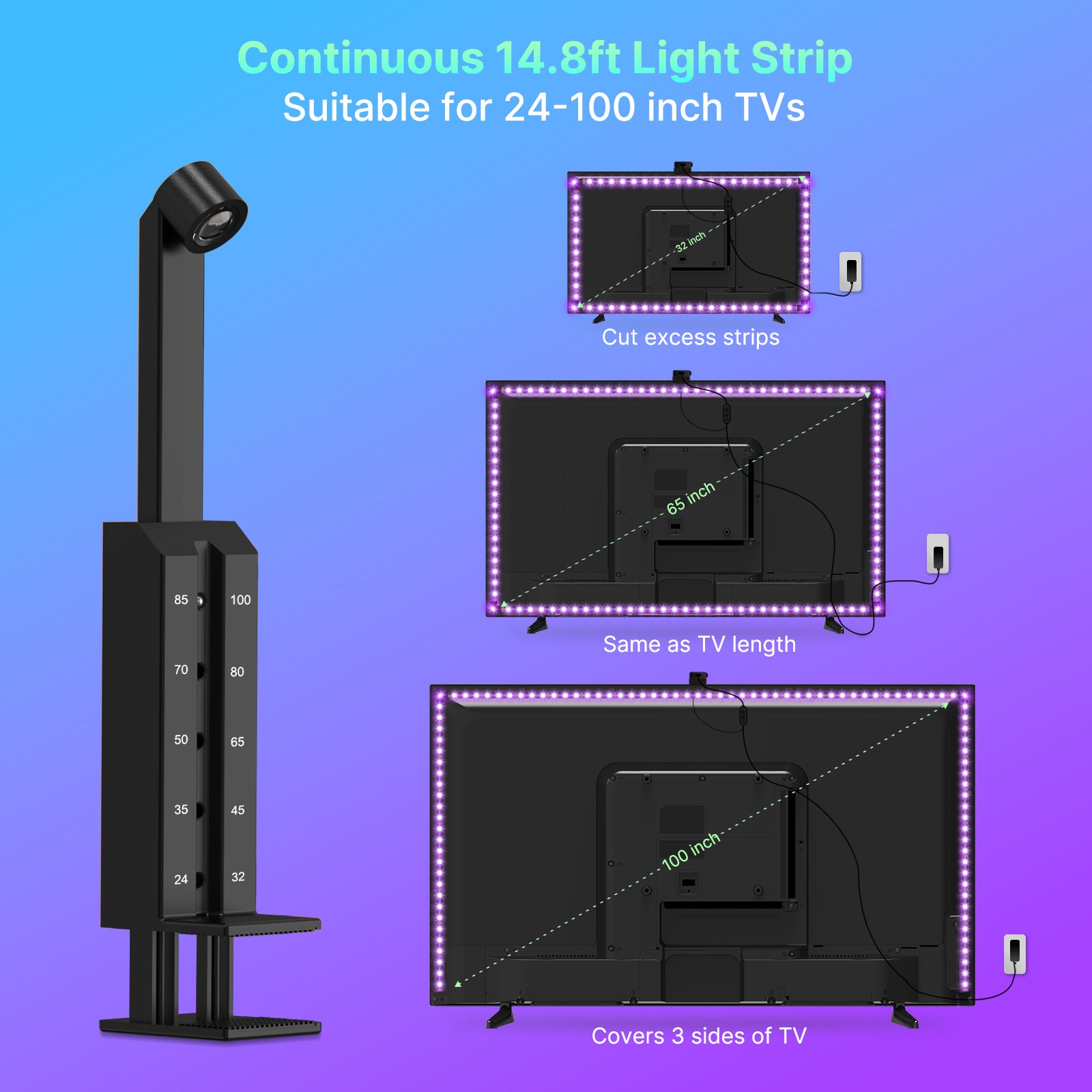 Enhance Your TV with Backlighting - Deerdance Vision AR TV Backlight