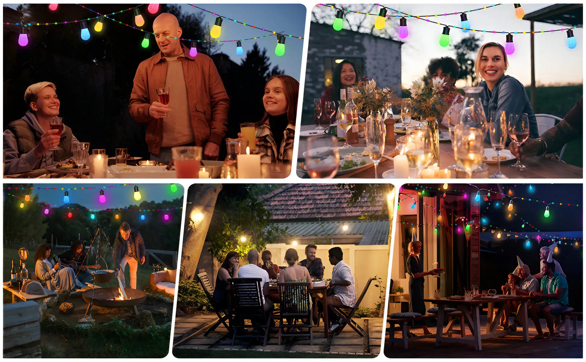 Stylish Outdoor Strings of Lights - Perfect Party Lights – Deerdance